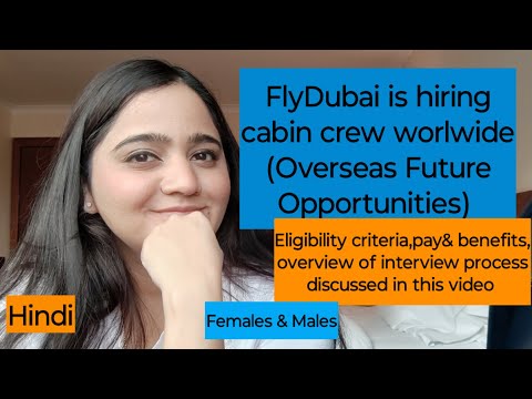 FlyDubai hiring cabin crew - overseas future opportunities| June,2025 | Hindi