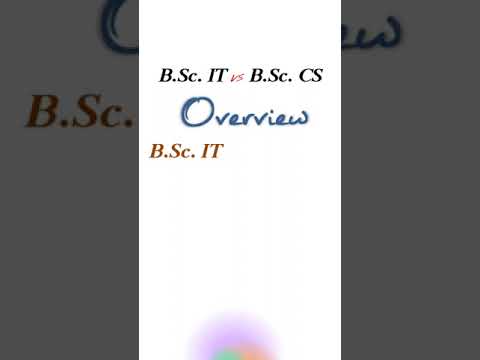 BSc IT vs BSc CS Which Is Better | BSc IT vs BSc CS Full Information | BSc IT vs BSc CS kya hota hai
