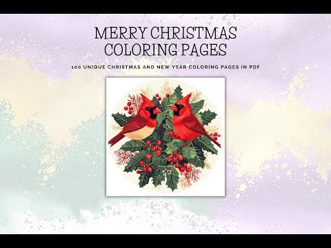 🎄 Merry Christmas Coloring Book – 100 Unique Festive Designs 🎅 | Relax, Create, and Celebrate!