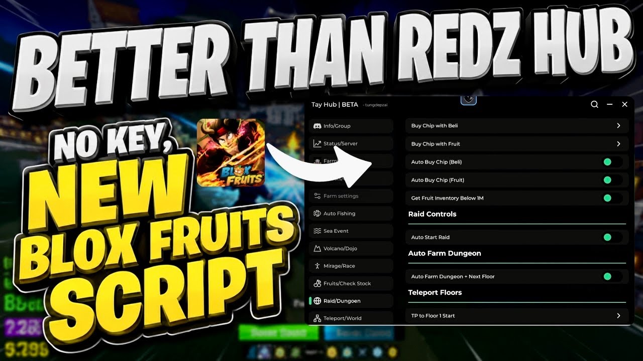 [NO KEY] NEW BLOX FRUITS SCRIPT | BETTER THAN REDZ HUB | FAST AUTO FARM + Delta Executor (Roblox)