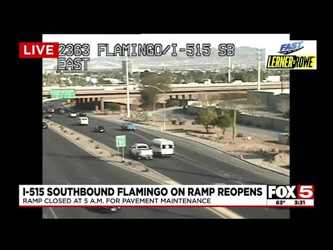 I-515 southbound Flamingo on-ramp reopens