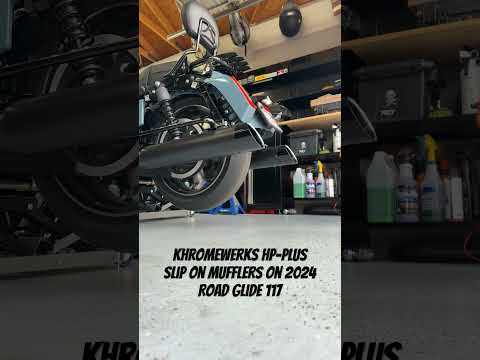 Khrome Werks 4.50" HP-Plus Slip-On Mufflers -  2024 Harley Road Glide Exhaust #harleydavidson