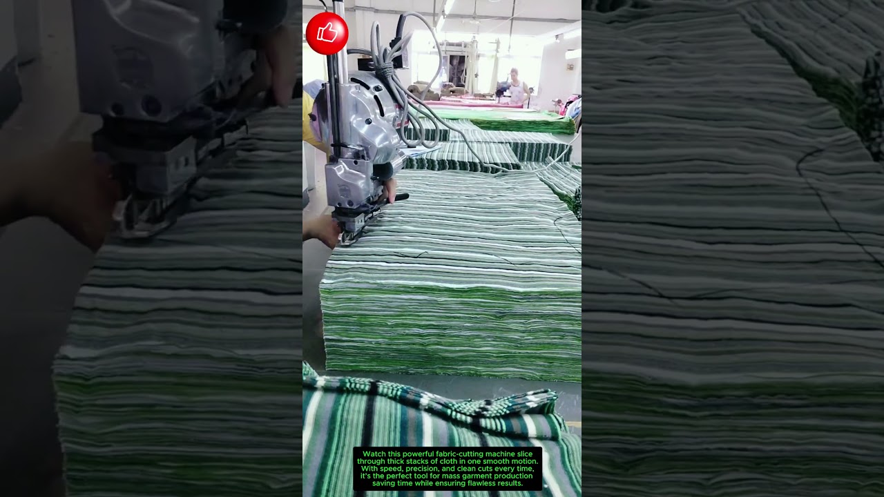 Seamless Layers — High-Speed Fabric Cutting in Action! ✂️🧵