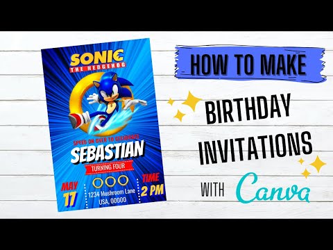 How to make an Invitation on Canva