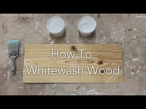 How To Whitewash Wood