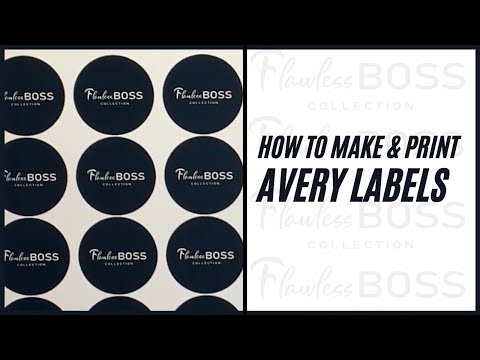 How to create and print Avery Labels straight from home | Business Tip |