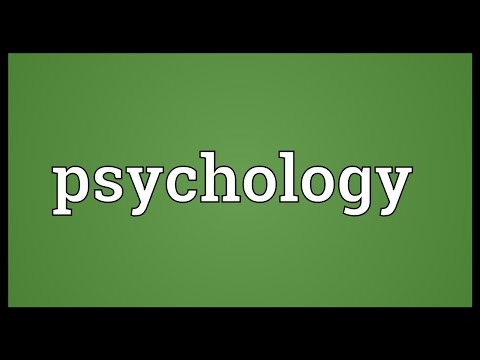 Psychology Meaning