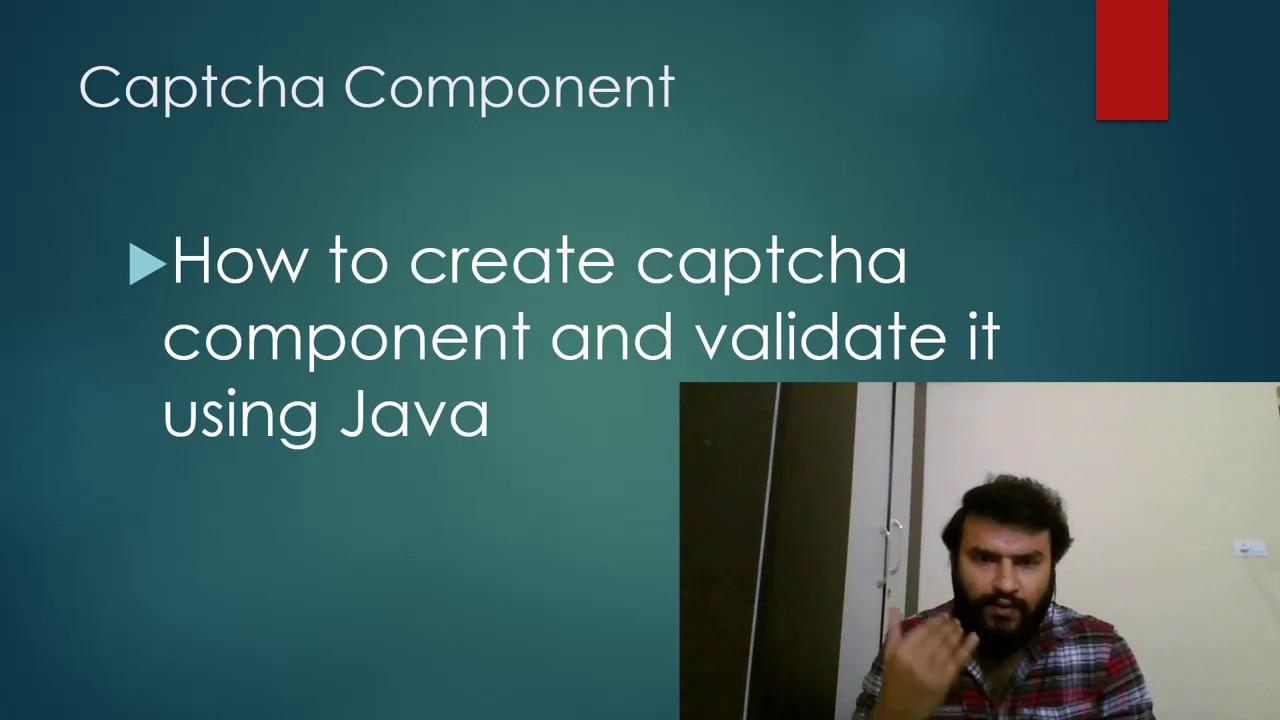 Captcha Component: How to create and validate captcha using Java