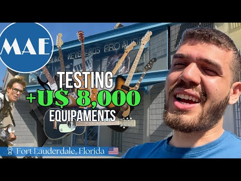 Testando GUITARRAS, VIOLÕES e BAIXOS nos ESTADOS UNIDOS | Music Arts Enterprises M.A.E. Best Tour