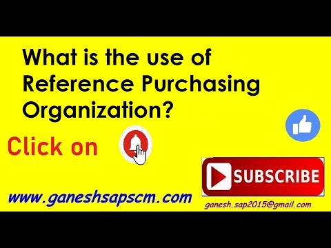 Real-Time business use of Reference Purchase Organization in SAP #central #decentral #purchasing