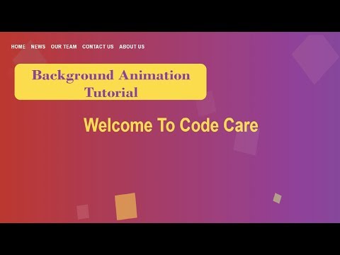 Pure CSS Background Animation Tutorial