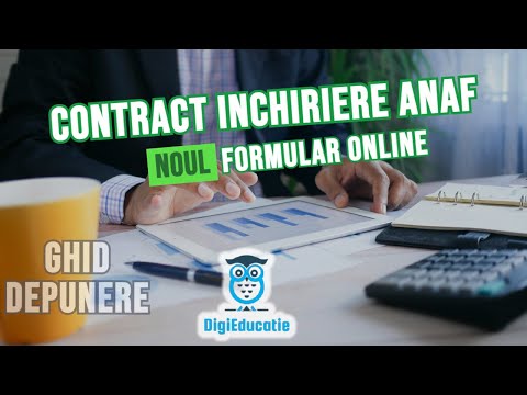 Inregistrare contract inchiriere la ANAF - NOUL formular ONLINE