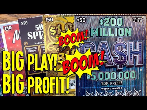 Going BIG Pays Off BIGTIME! 🤑 $210/TICKETS 💵 Every $50 Ticket from the TEXAS LOTTERY