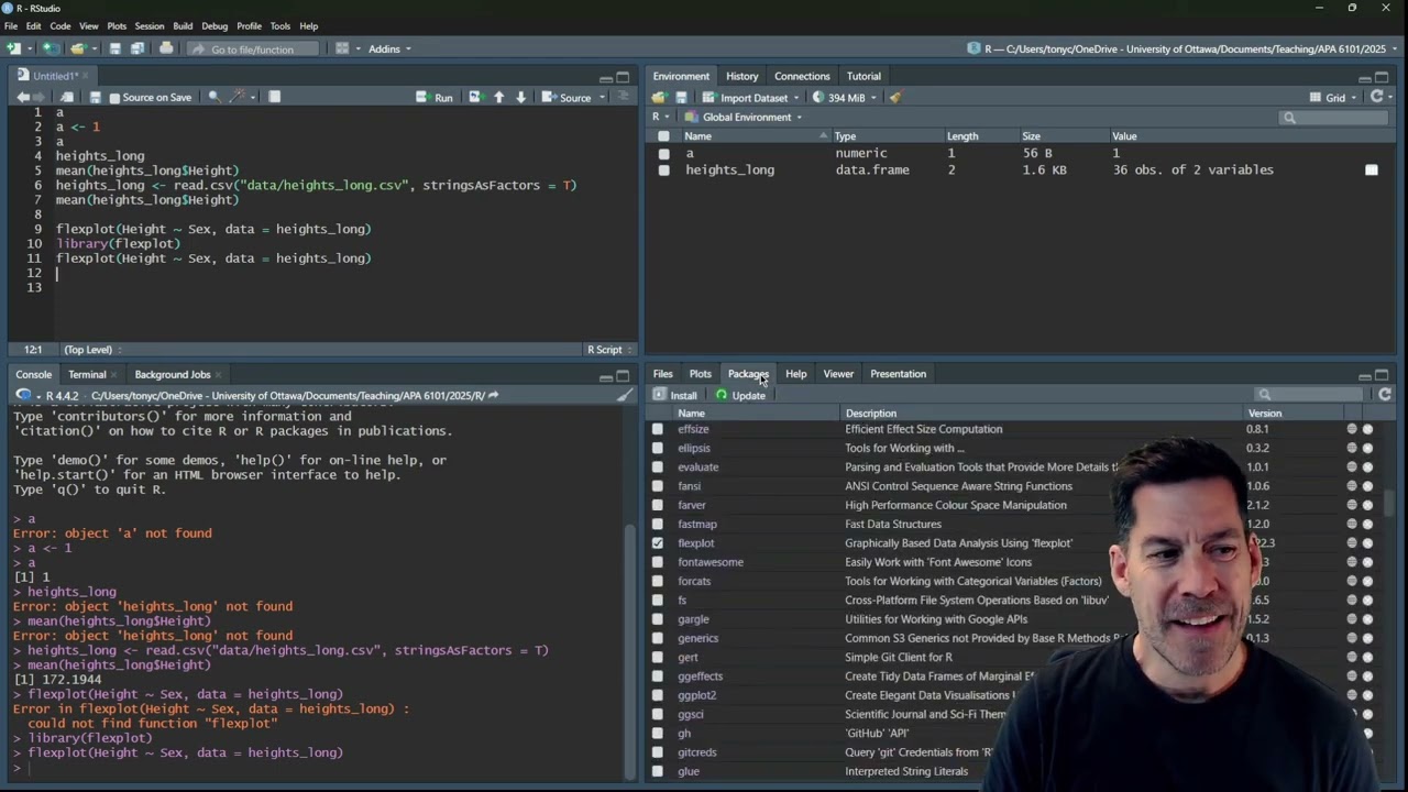 EasyR: Identifying and resolving common errors in R