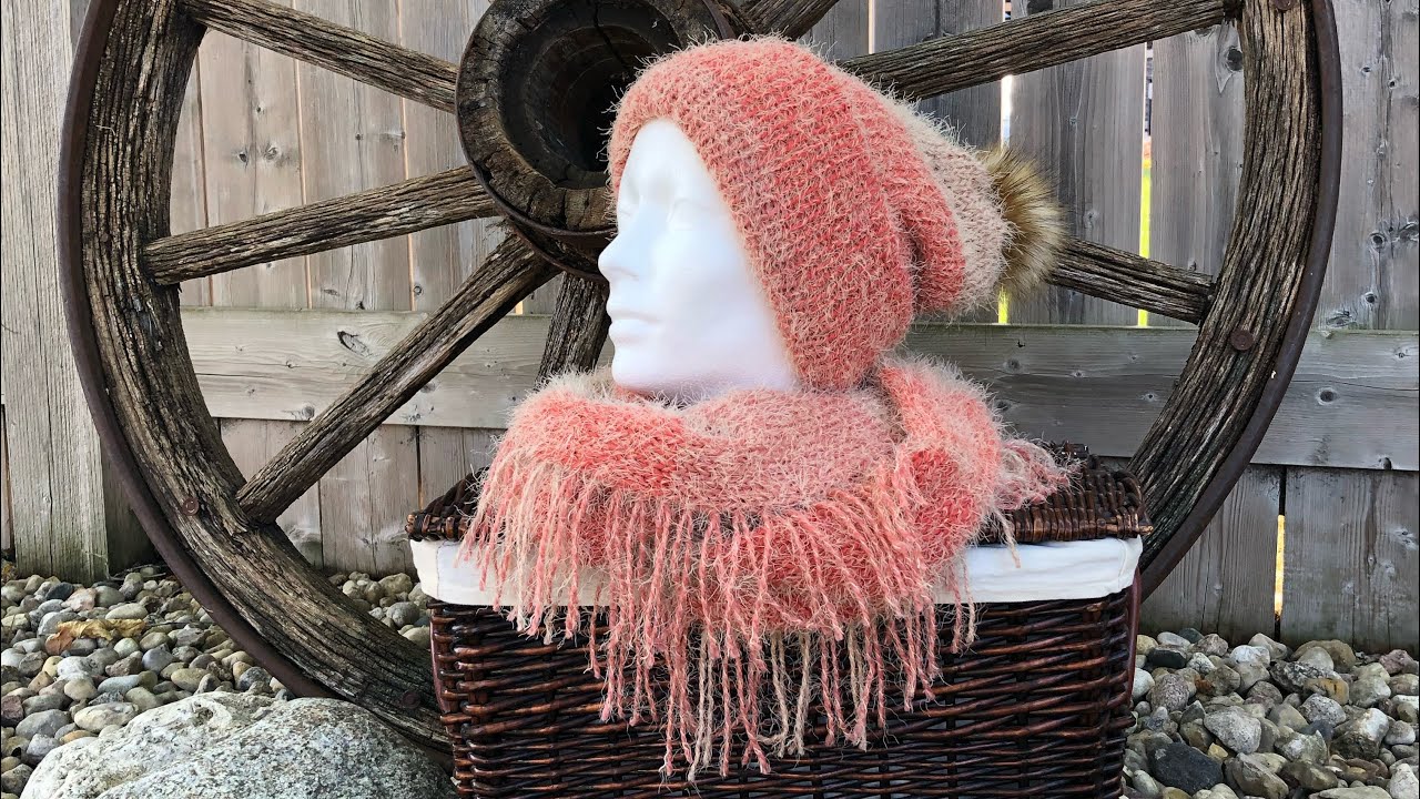 Fringed Infinity Scarf ~ Addi, Sentro, Circular Knitting