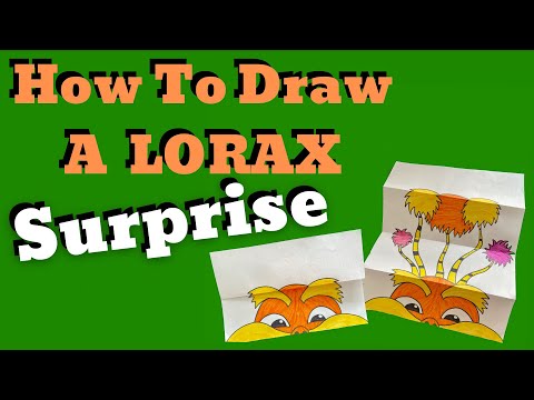 How To Draw A Dr. Seuss Lorax Surprise Cute And Easy