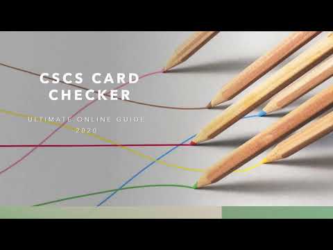 CSCS Card Checker
