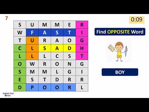 Opposite Word Search Game
