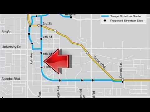 Busy downtown Tempe street impacted by streetcar construction