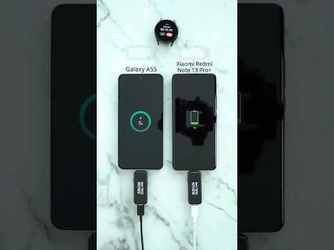 Samsung Galaxy A55 vs Xiaomi Redmi Note 13 Pro+ Charging Test🪫🔋