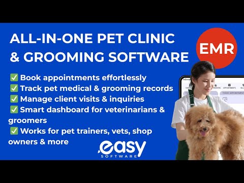 All in One Pet Clinic & Grooming Software Manage Bookings, Records & More with Easy Pet Software