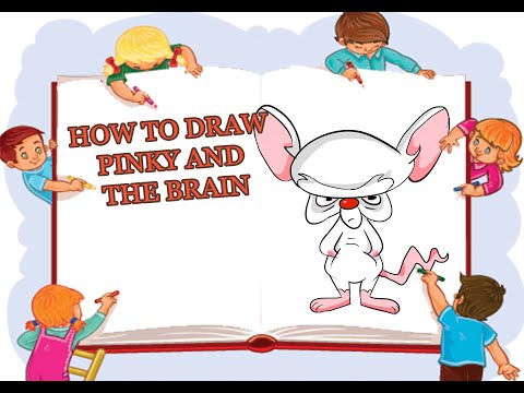HOW TO DRAW PINKY AND THE BRAIN | CARTOON TV SHOW DRAWING | EASY DRAWING TUTORIAL STEP #shorts