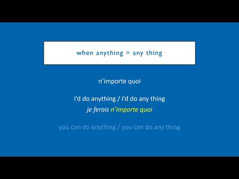 The Anything and Nothing Problem | rien, quelque chose, n'importe quoi