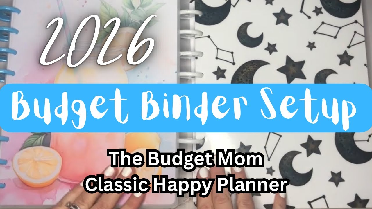Set up my 2026 Budget Binder : Happy Planner/The Budget Mom Mashup