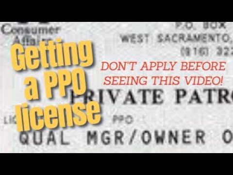 PPO license test: Don't apply for a California Private Patrol Operator license before seeing this!