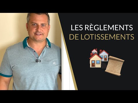 ๐ข โ ๏ธ Les Rรจglements de lotissements