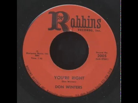 Don Winters - Too Many Times (1961 Music Video) | #63 Country Song