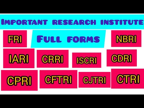 Research institute full forms✍️✍️|| IARI,FRI,CRRI,CPRI,CDRI,CFTRI,CCRI,CTRI,NBRI,ISCRI,CJTRI,ICRISAT