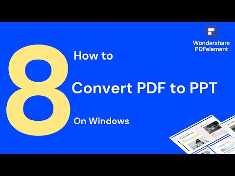How to Convert PDF to PowerPoint on Windows | PDFelement 8