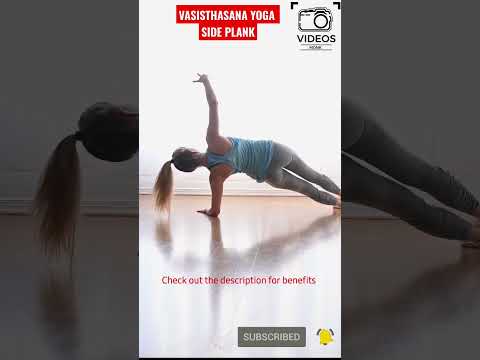 2 Simple Steps For Side Plank Pose | Vasisthasana Yoga😊 |#shorts #viral #fitness #shortsvideo