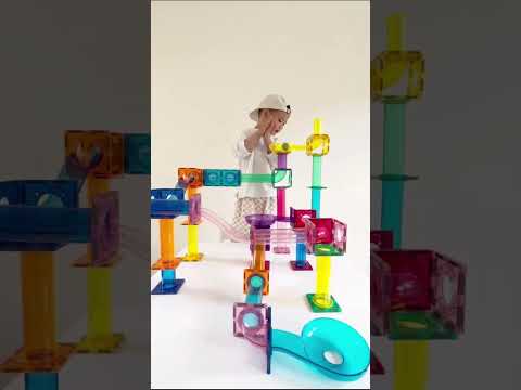 PicassoTiles PicassoToys Fun Time Magnetic Tiles Marble Run Kids Activities Montessori Play Ideas