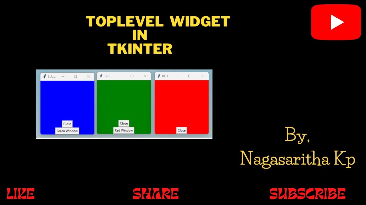 T_37 : TOPLEVEL WIDGET IN TKINTER