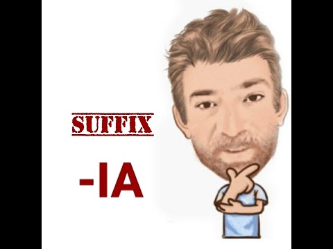 English Tutor Nick P Suffix (75) -ia Four Meanings (Origin)