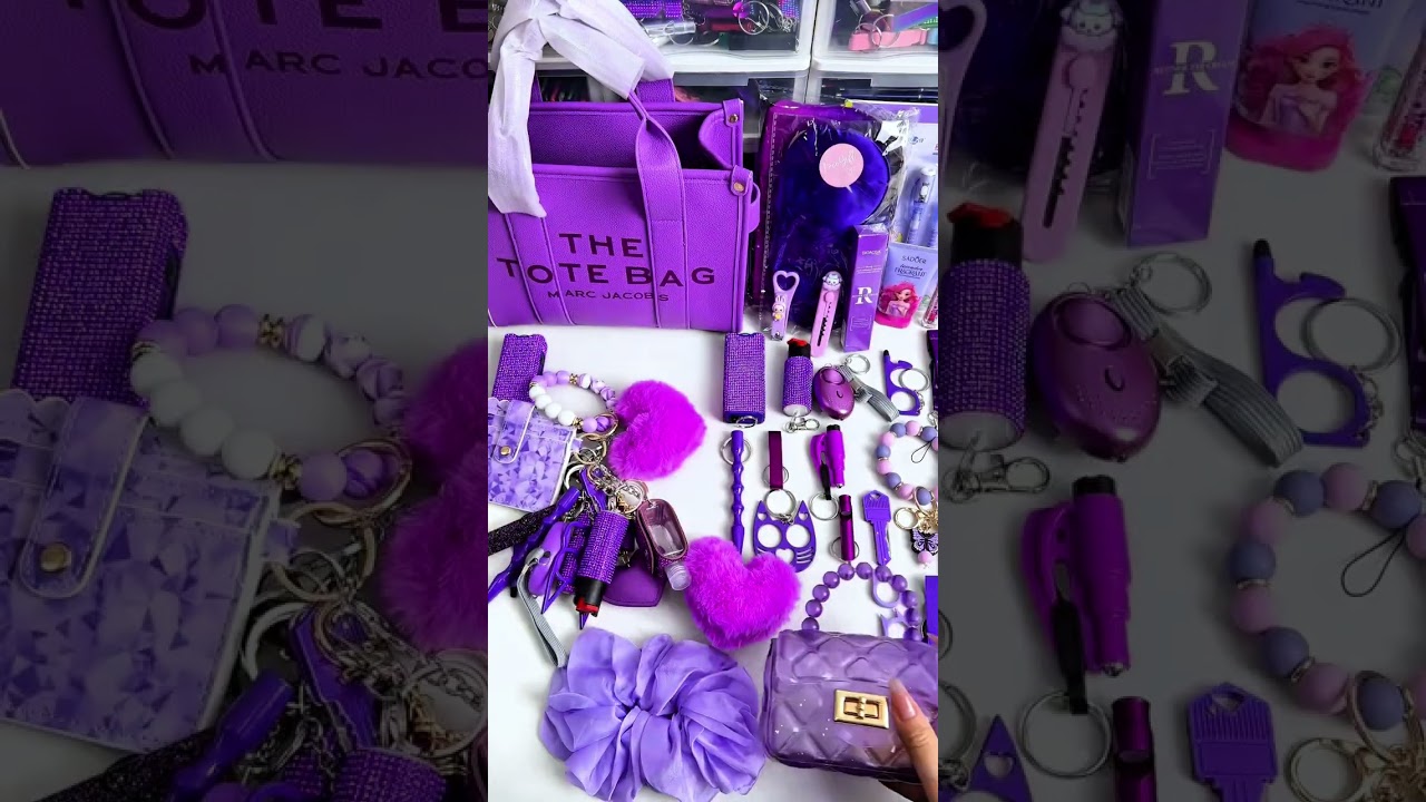 Pretty 💜 set!#LINKINBIO#selfdefenseplug #luckyscoop#selfdefensekeychain#selfdefense #asmr