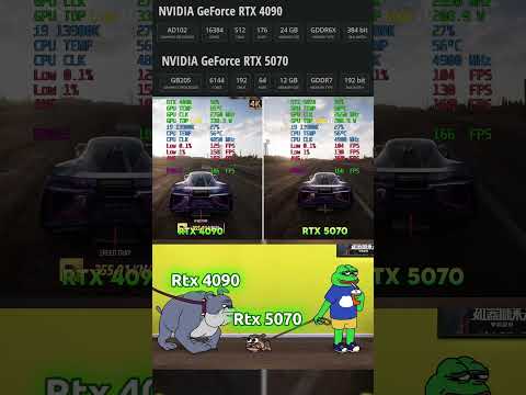 Rtx 5070 vs Rtx 4090, Nvidia Lied? #pc #pcgaming #pcbuilding #nvidia #gpu #gaming #benchmark