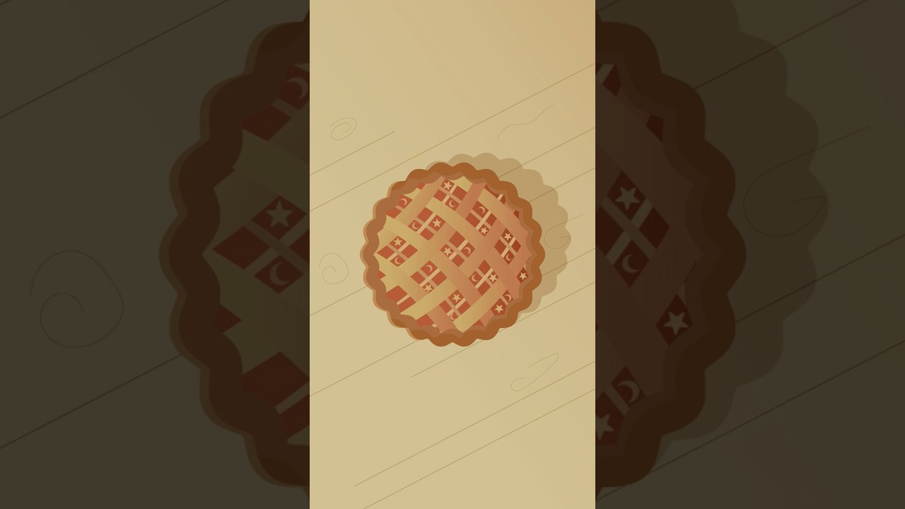 Baking a Sweet Pastry Autumn Pie Vector in Adobe Illustrator