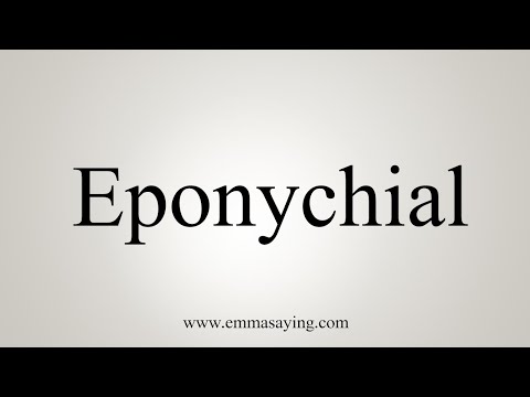 How To Say Eponychial