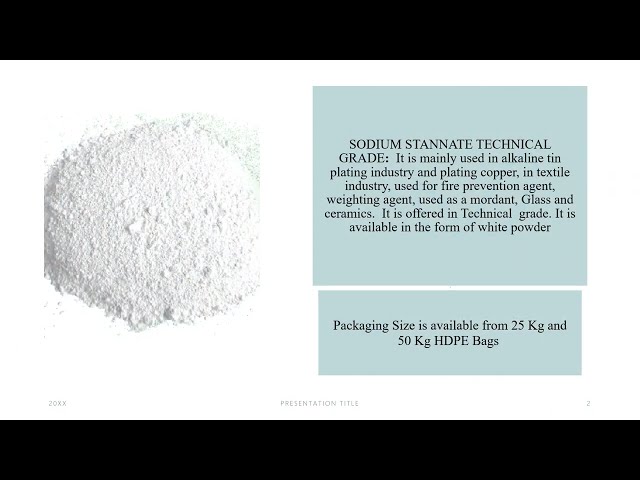 Stannate - Sodium Stannate Technical Manufacturer from Hyderabad