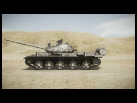 T-62 tank animation