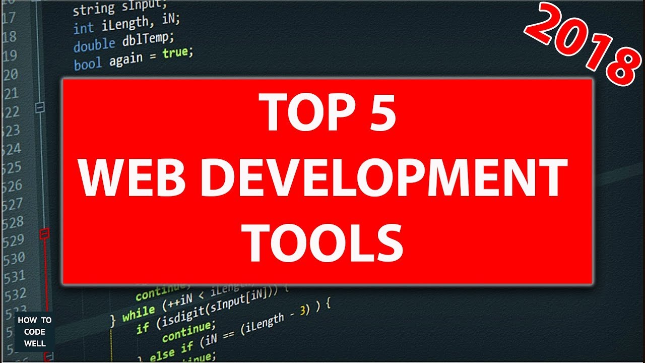 Top 5 Web Development Tools 2018