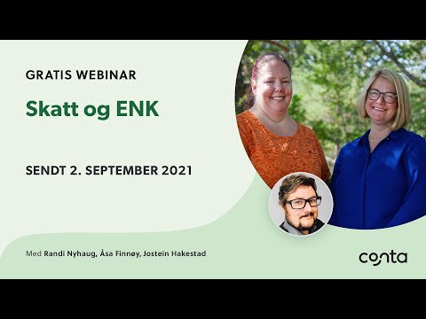 Webinar: Skatt for enkeltpersonforetak