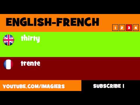FROM ENGLISH TO FRENCH = thirty