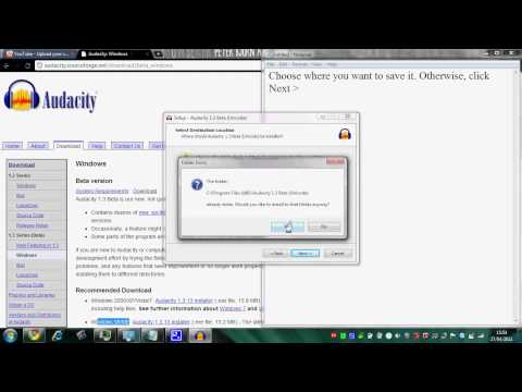 Audacity YouTube to MP3 converter First Stage (Operation AudioRave)