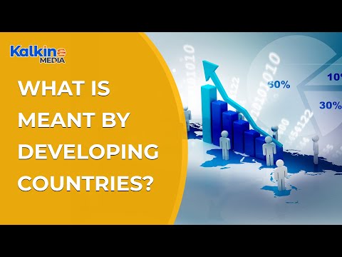 What is meant by developing countries?