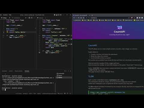 How to create your own CountAPI Alternative using Python!