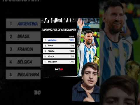 Argentina lidera el ranking Fifa de mejores selecciones del mundo